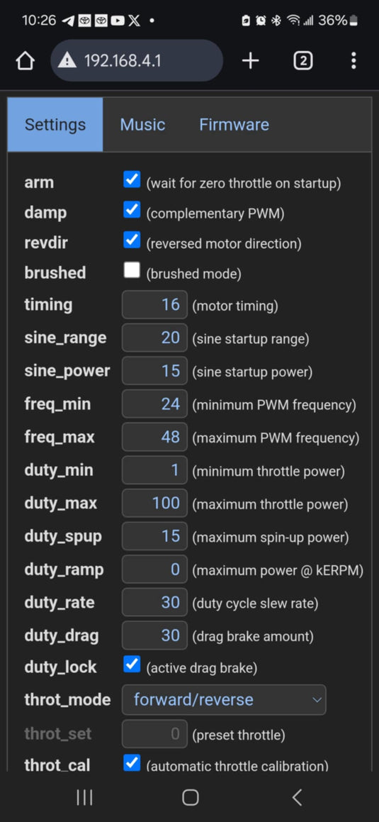 ESC escape32 info, links and music – Big Kid Tiny Truck RC