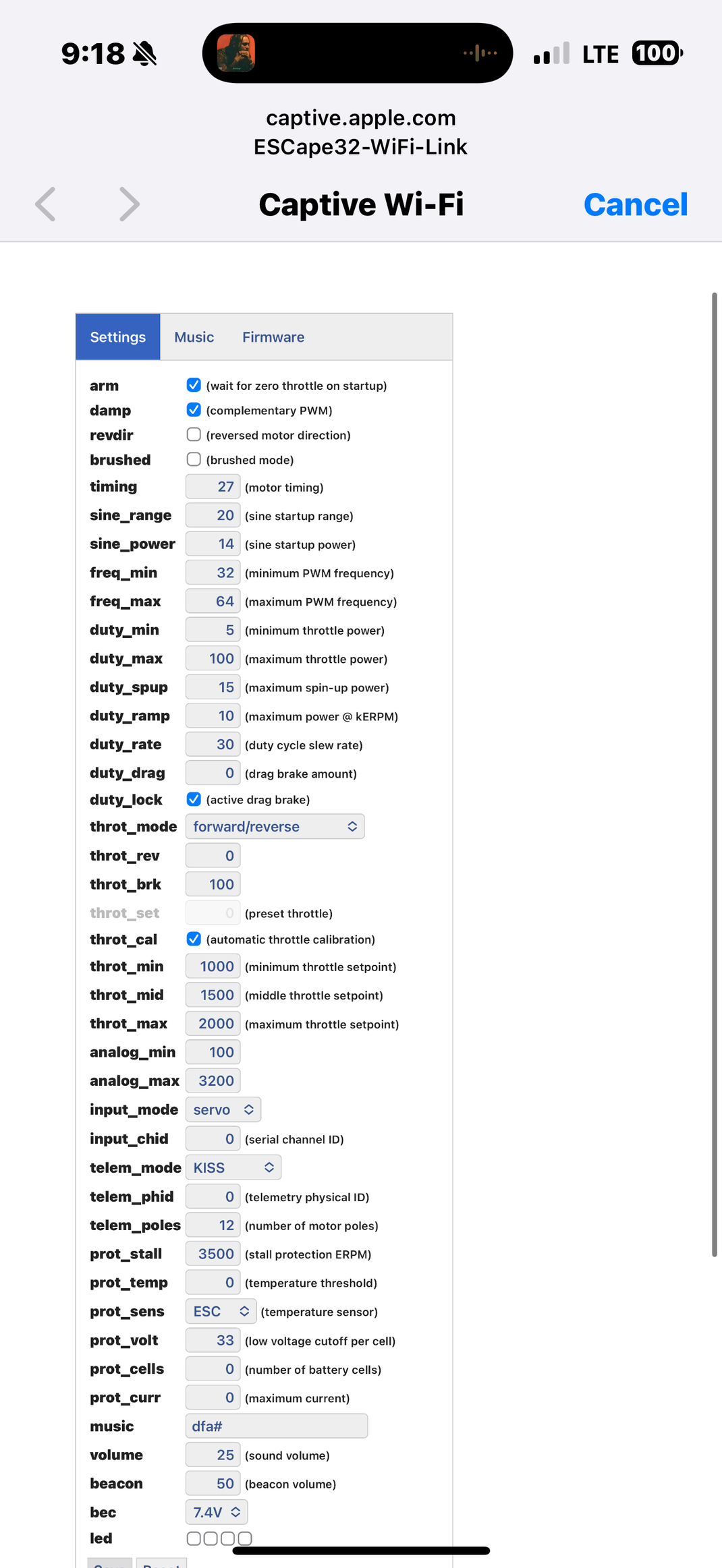 ESC escape32 info, links and music – Big Kid Tiny Truck RC