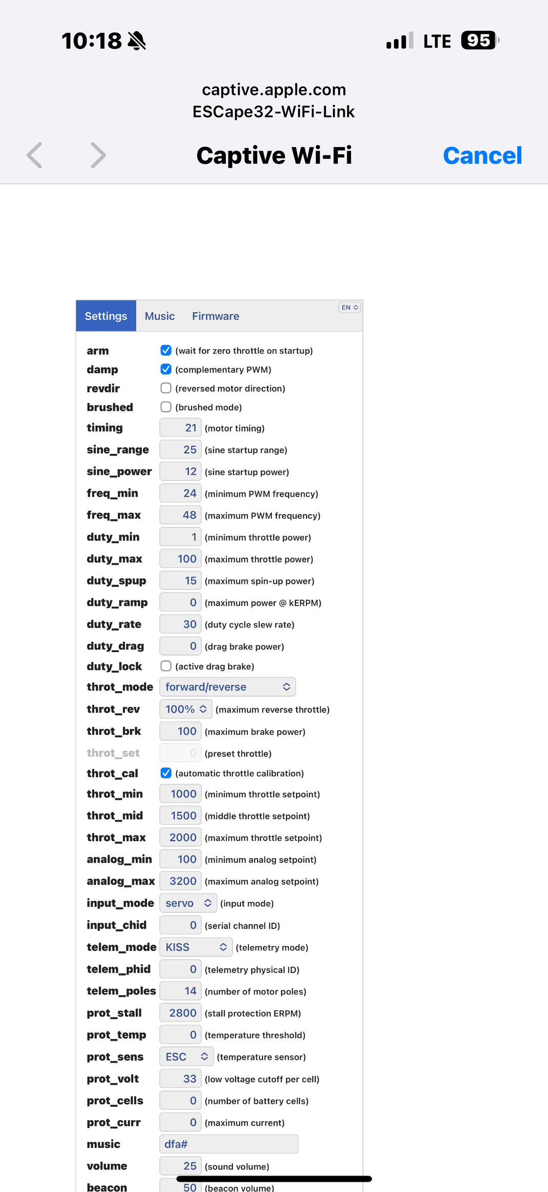 ESC escape32 info, links and music – Big Kid Tiny Truck RC